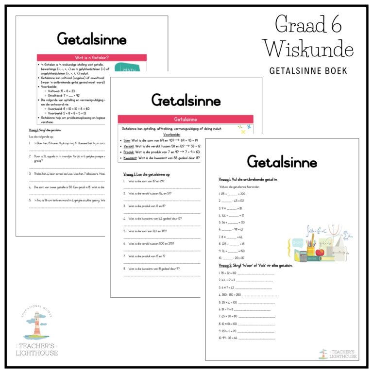 Grade 6 Mathematics Term 2 2026 Number Sentences Book – teacherslighthouse