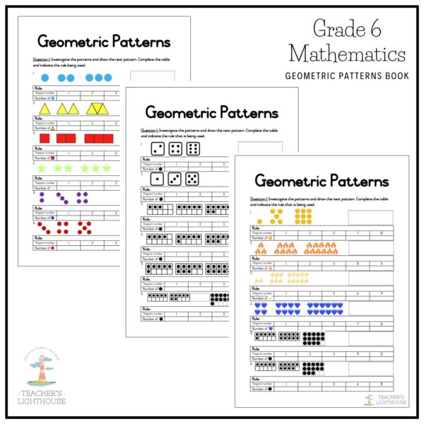 Grade 6 Mathematics Term 2 2026 Geometric Patterns Book ...