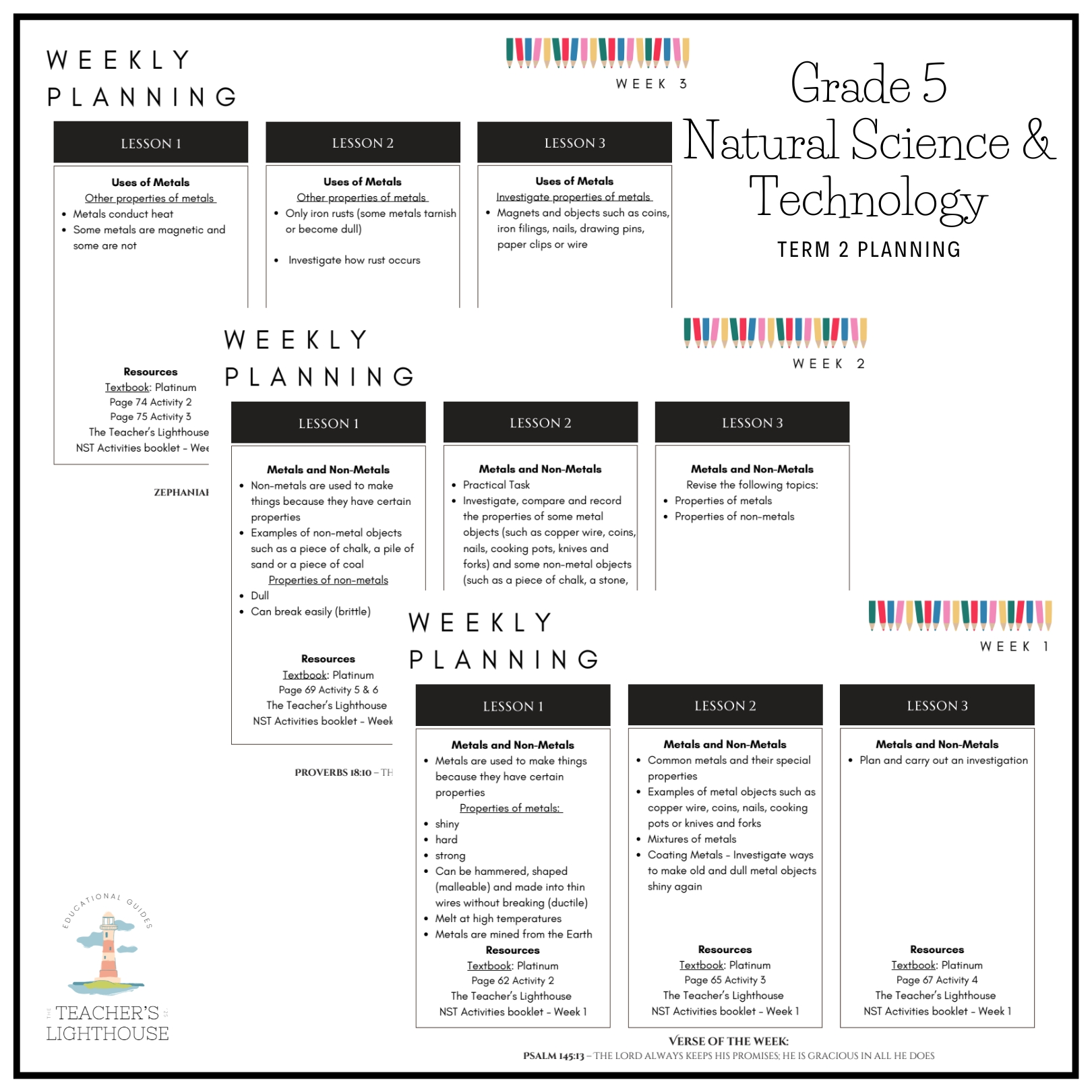 Grade 5 Natural Science & Technology Term 2 2026 Planning & Activities ...